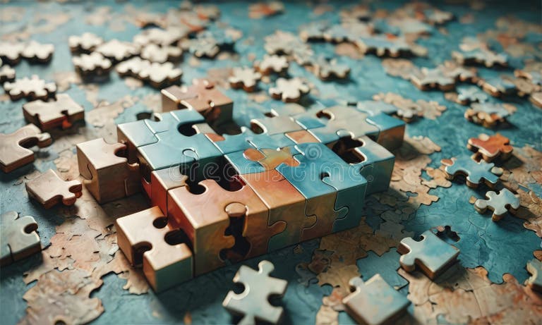 Pile Puzzle Pieces Stock Illustrations – 193 Pile Puzzle Pieces Stock ...