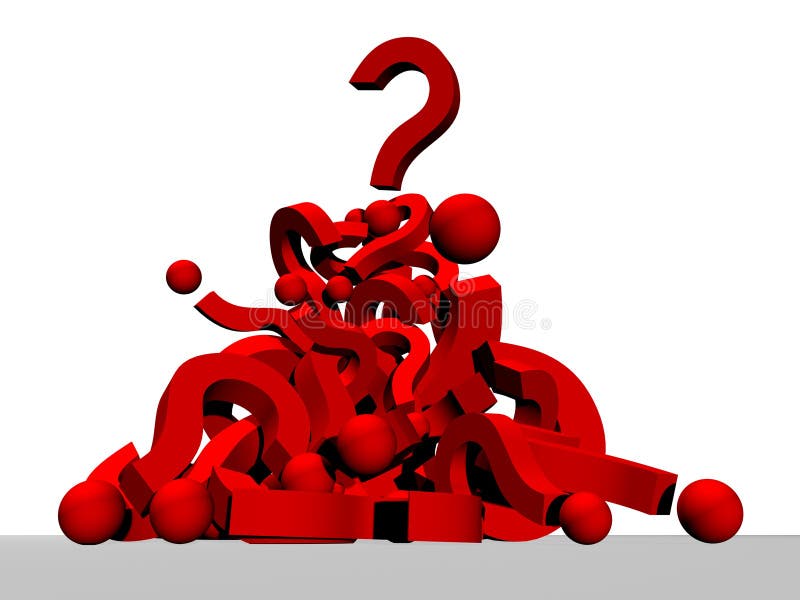 Pile of question marks stock illustration. Illustration of bunch - 18931185
