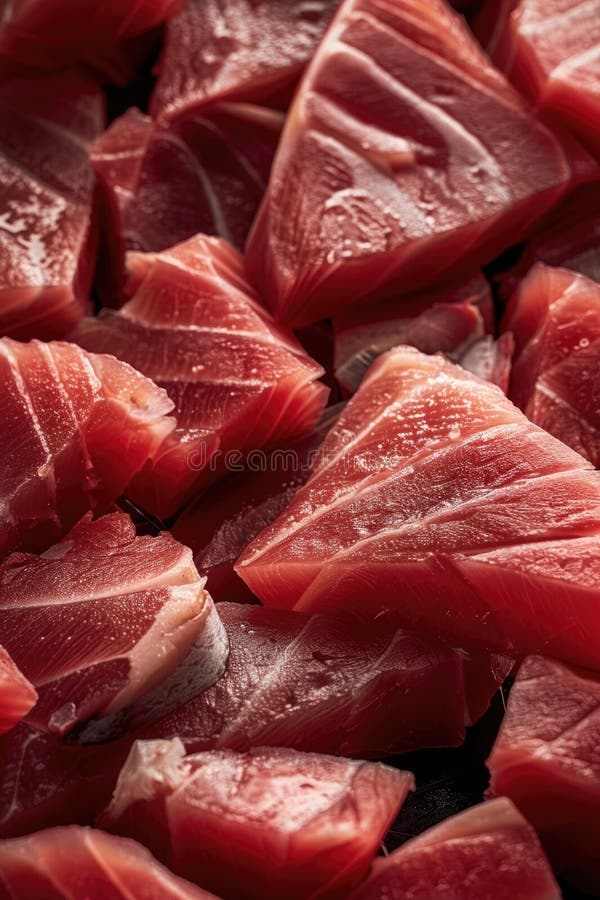 A Pile of Raw Meat on a Table, Suitable for Food Industry Stock Photo ...