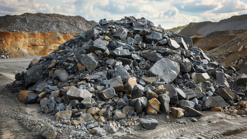 Pile of Raw Nickel Ore before Processed, Isolated on White Background ...