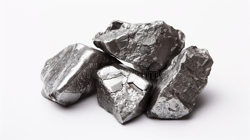 Pile of Raw Nickel Ore before Processed, Isolated on White Background ...
