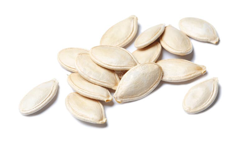 Pile of raw pumpkin seeds stock photo. Image of shell - 128984906
