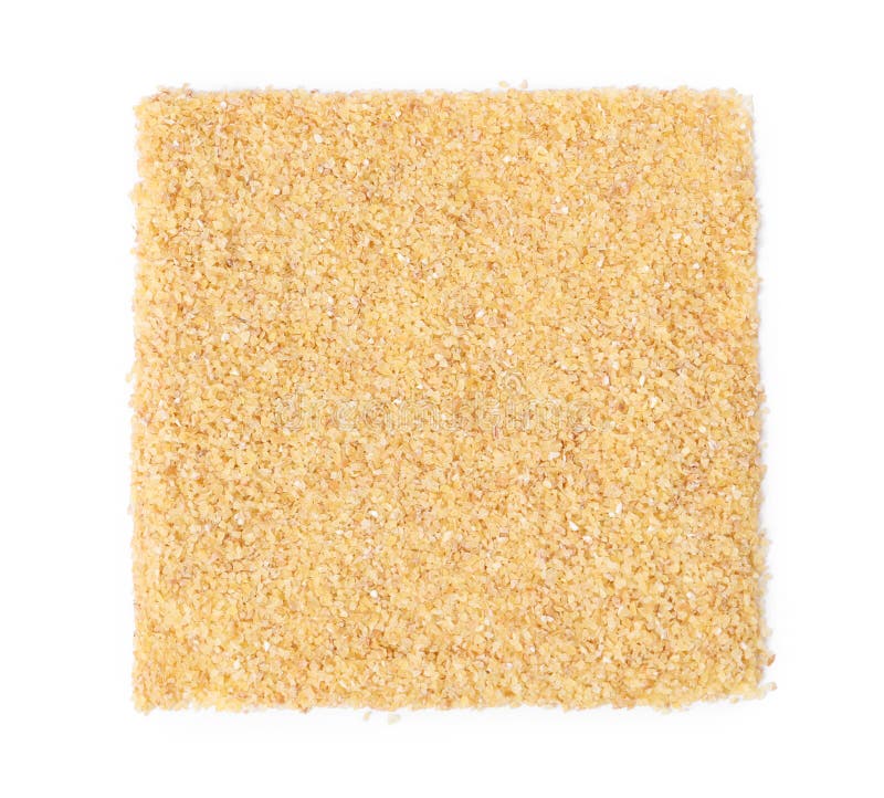 Pile of Raw Wheat Groats Isolated on White, Top View Stock Photo ...