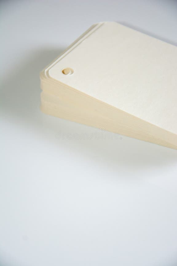 A Pile of Rectangular Beige Labels with Rounded Corners. Stock Image ...