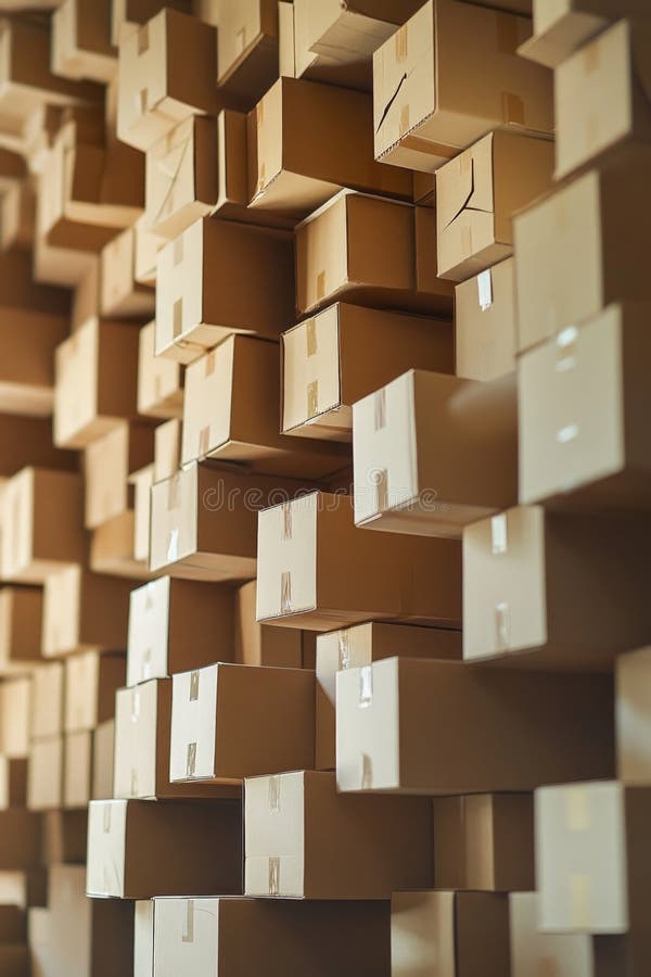 Stacked Boxes stock photo. Image of container, organization - 377240834