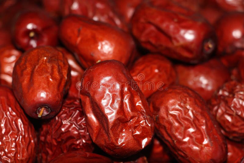 A Pile of Red Chinese Dates Stock Image - Image of fruits, food: 65122237