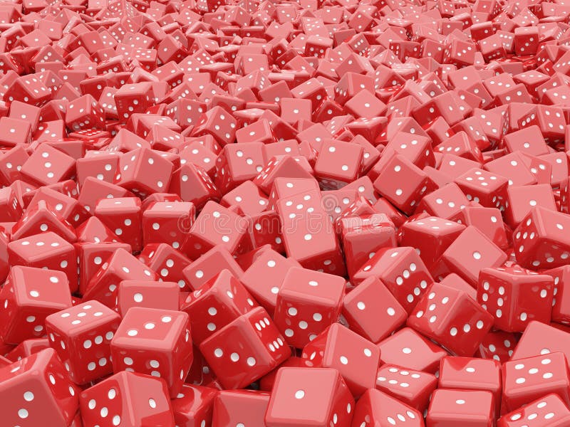 Red dice pile stock illustration. Illustration of craps - 29799732