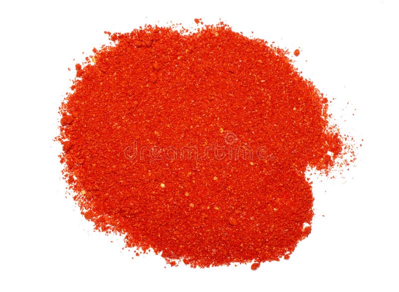 Pile of Red Powder Chili Pepper Isolated on White Background Stock ...