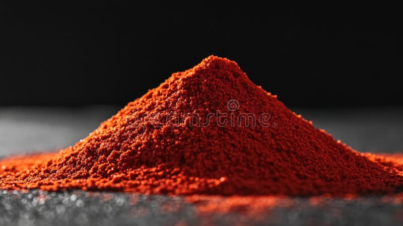 A Pile of Red Powder Sitting on a Table Stock Photo - Image of ...