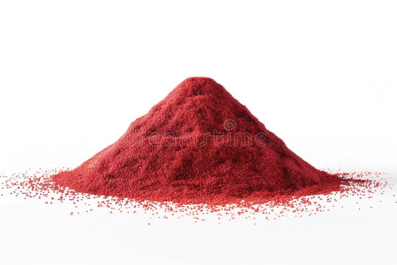 A Pile of Red Powder on a White Surface Stock Image - Image of creative ...