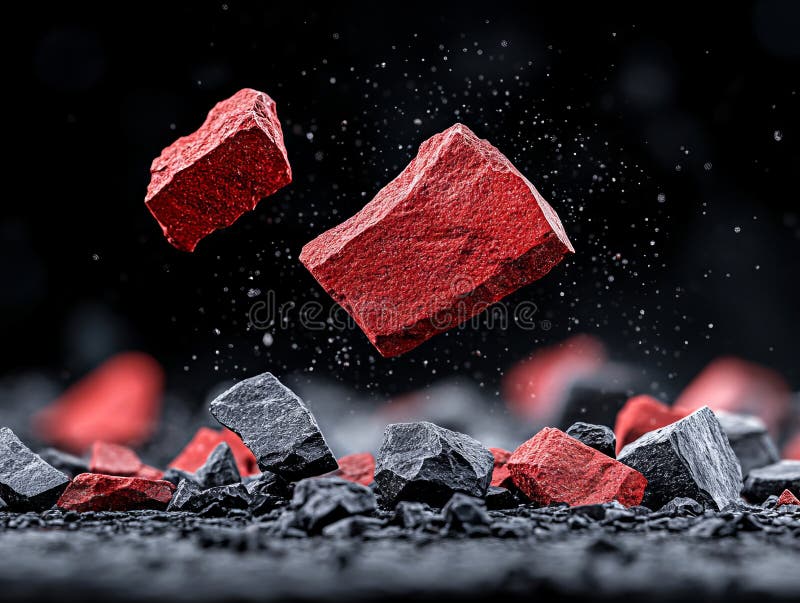Pile Red Rocks Falling Air Stock Photos - Free & Royalty-Free Stock ...