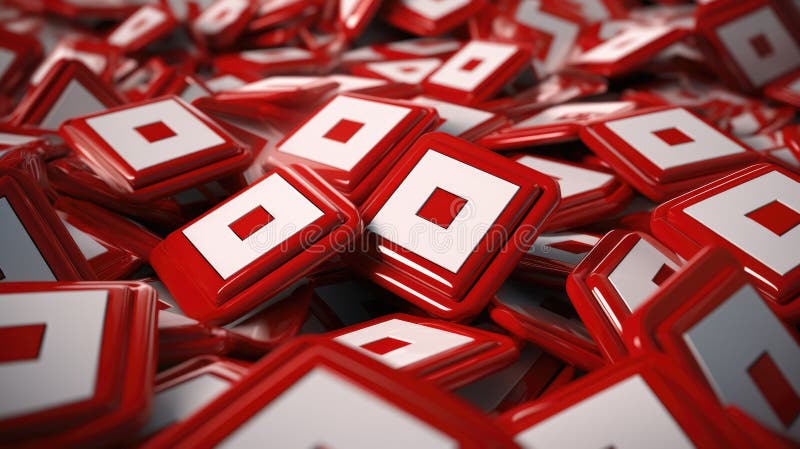 A Pile of Red and White Dice Pieces. Perfect for Game Night Invitations ...