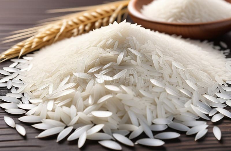 A pile of rice, front view stock illustration. Illustration of dieting ...