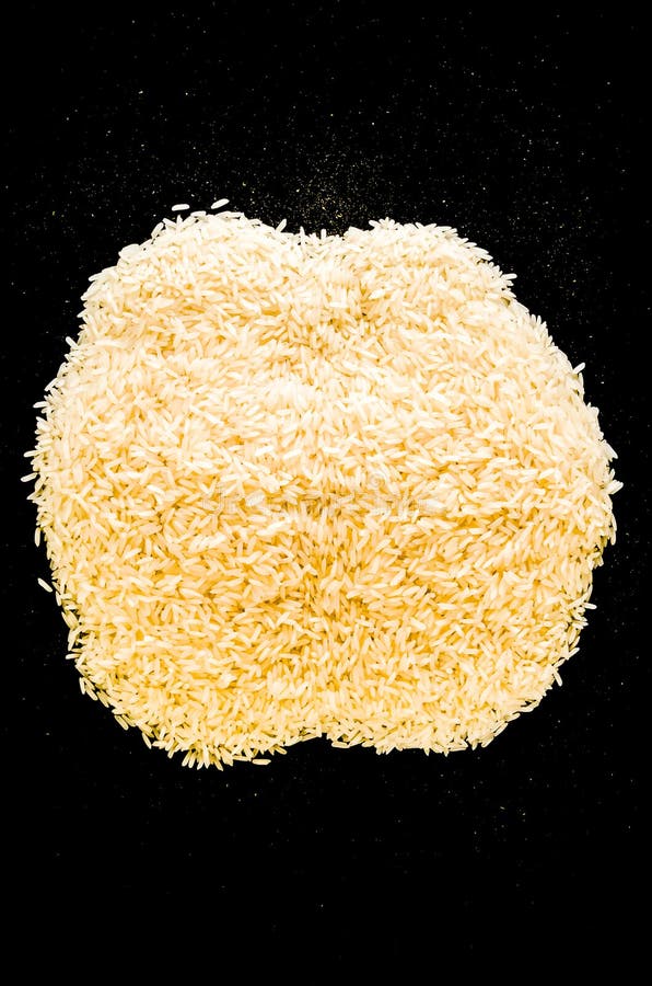 A Pile of Rice is Shown in a Close Up Stock Photo - Image of ...