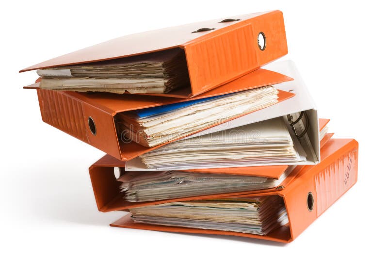 Pile of Ring Binders stock photo. Image of horizontal - 12950528