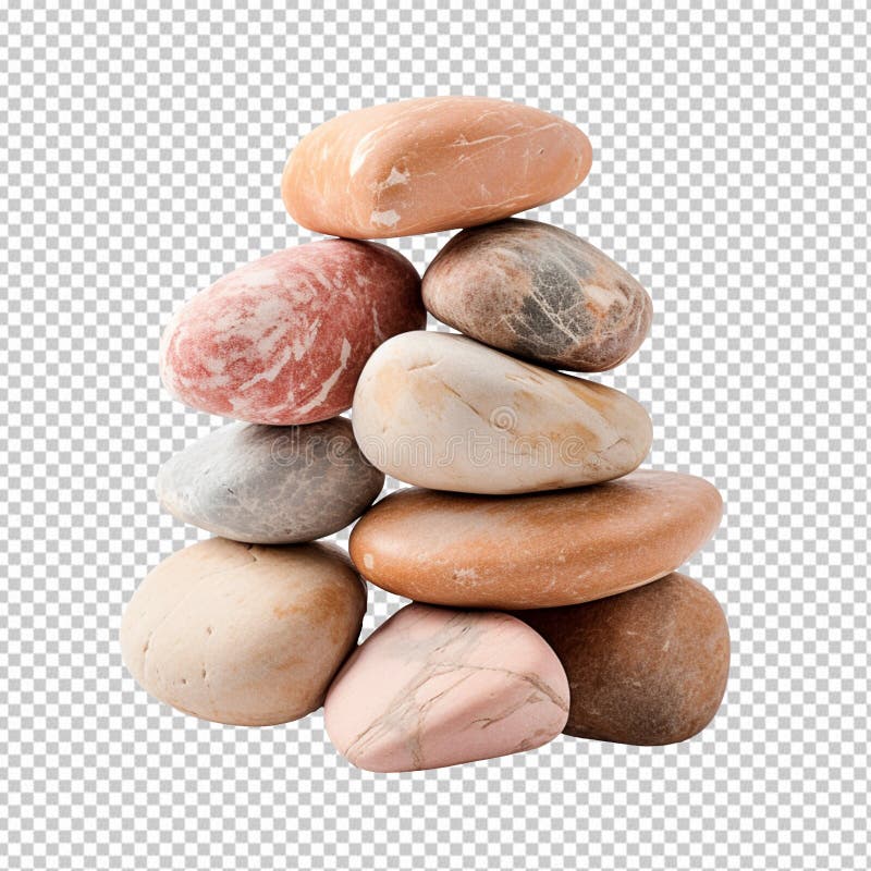 Pile of Rock Stones Isolated on Transparent Background Stock Photo ...