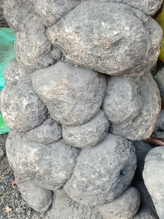The Pile of Rock on the Street Stock Photo - Image of rock, wall: 292423450