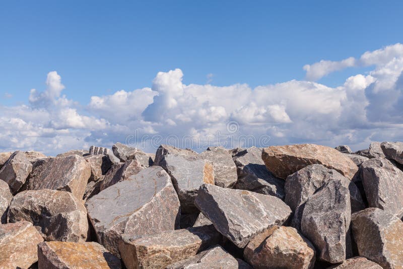 Pile of Rocks Boulders for Construction Stock Photo - Image of broken ...
