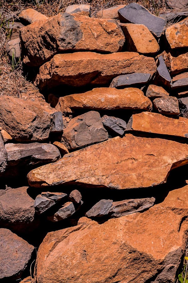 A Pile of Rocks with a Brownish Color Stock Image - Image of stone ...