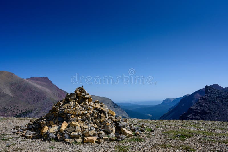 Rock Pile Spans Toward The Summit Of Wheeler Peak Stock Image - Image ...