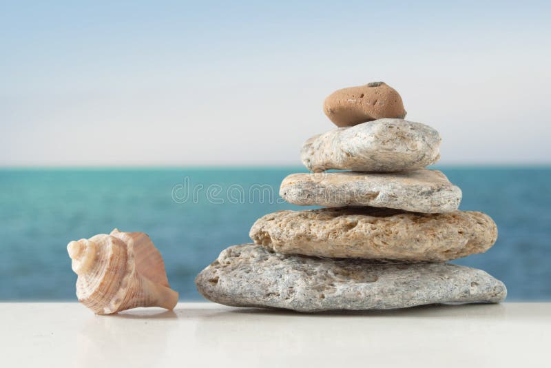 Pile of rocks and shell stock image. Image of stones - 24074527