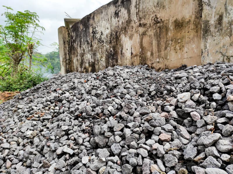 Pile of Rocks on the Side of the Road Stock Image - Image of side ...