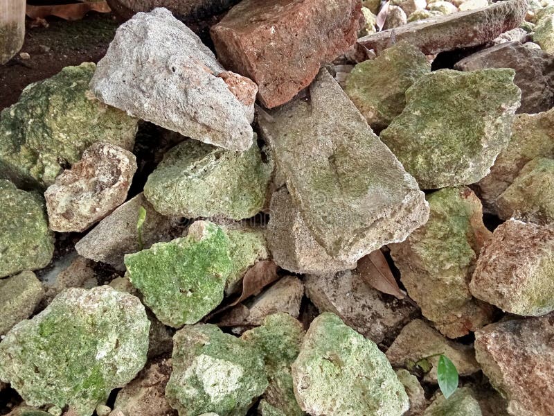 A Pile of Rocks on the Side Stock Image - Image of grass, geology ...