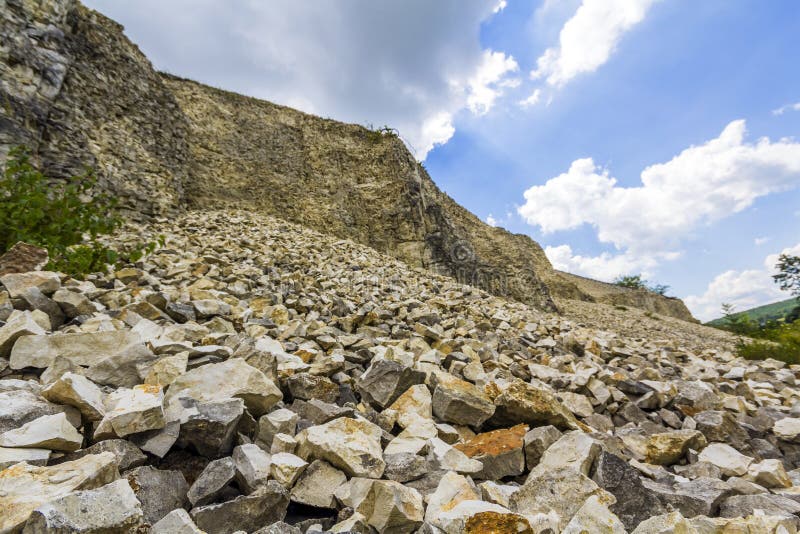 Pile of Rocks and Stones in Mining Place Stock Image - Image of ...