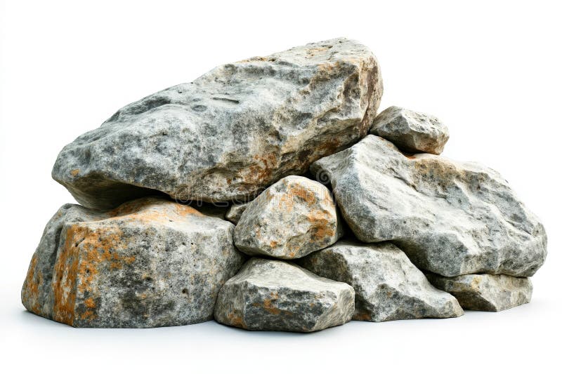 Pile of Rocks Sitting on Top of River Next To Forest. Generative AI ...