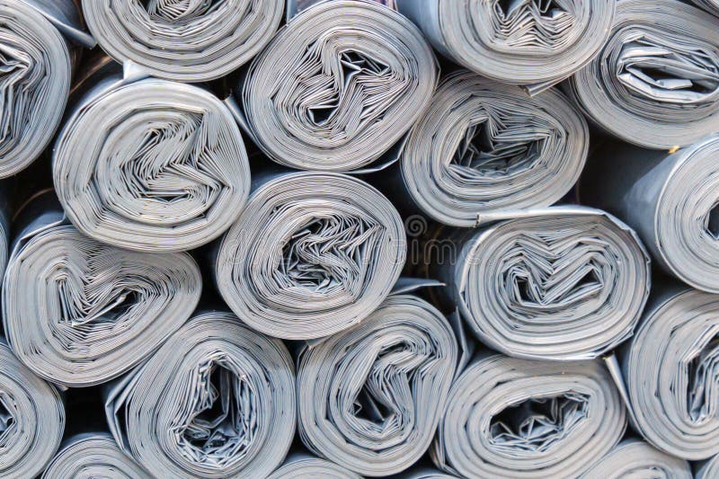 Pile Rolled Gray Paper Rolls Made Plastic Texture Stock Photos - Free ...