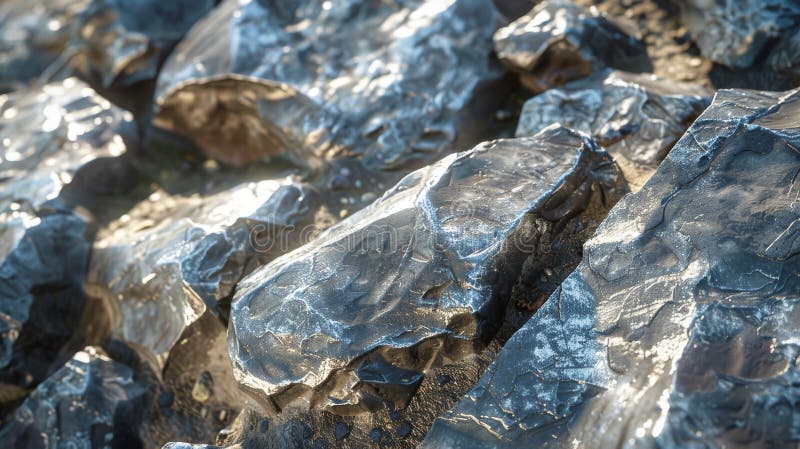 A Pile of Round Rocks Rocky Texture Smooth, Shiny Surface Stock ...