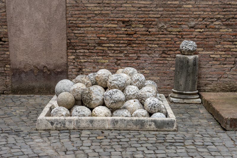 Pile of round stones stock photo. Image of europe, autumn - 200415038