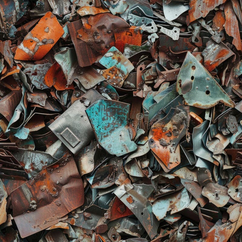 A Pile of Rusted Metal Pieces. Suitable for Industrial Concepts Stock ...