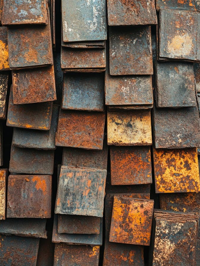Pile of Rusted Metal stock image. Image of factory, rusted - 379448531