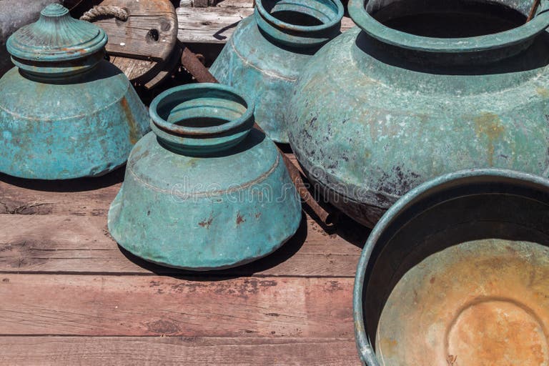 A Pile of Rusty Metal Container Stock Image - Image of industry ...