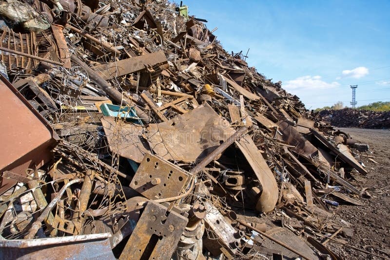 Pile of rusty metal. stock photo. Image of environment - 63341184