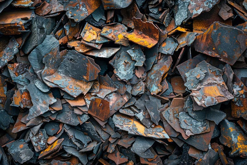 A Pile of Rusty Metal Pieces Stock Image - Image of pile, metal: 313483351