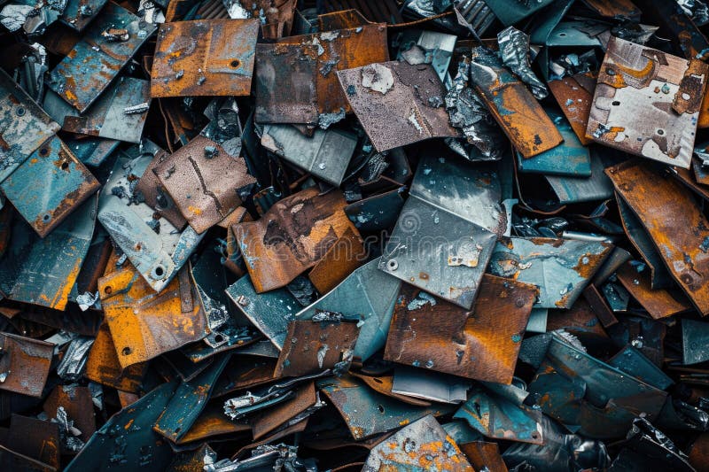A Pile of Rusty Metal Pieces, Suitable for Industrial Concepts Stock ...