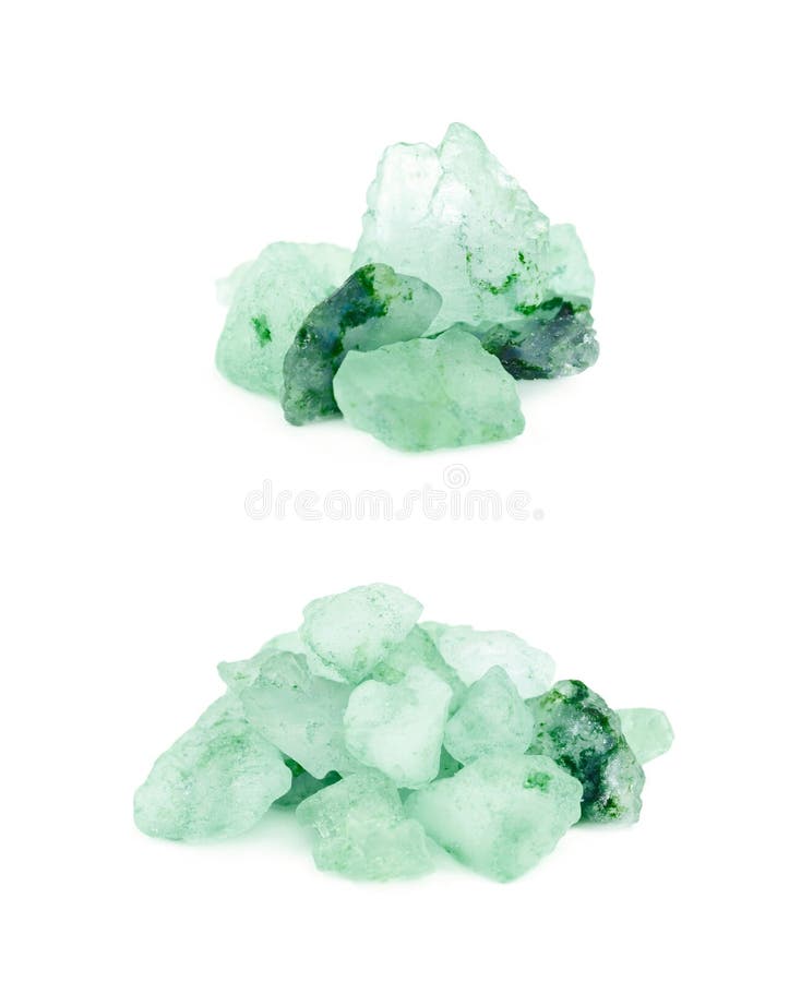 Pile of Salt Crystals Isolated Stock Image - Image of himalayan, bath ...