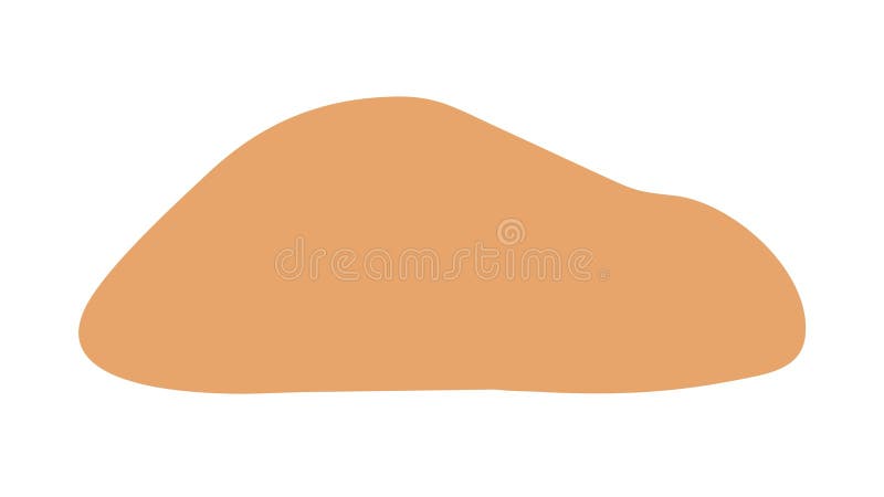 Pile of Sand or Dirt Mound Icon for Construction, Vector Design ...