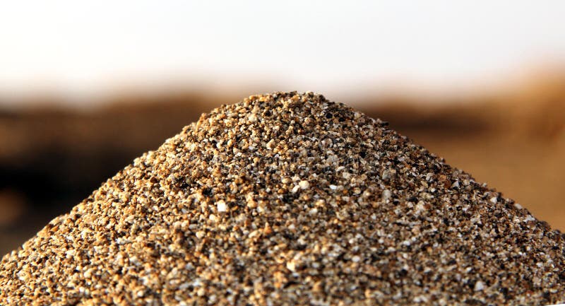 Pile of sand stock photo. Image of brown, pile, beach - 35717518