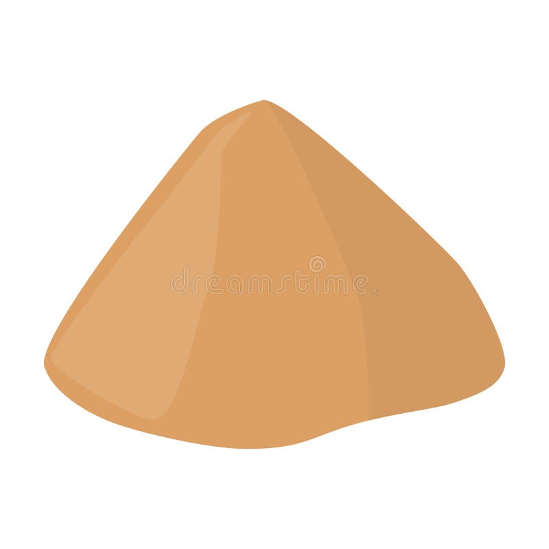 Pile of Sand Vector Icon.Cartoon Vector Icon Isolated on White ...