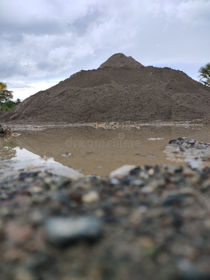 Pile of sand stock photo. Image of pile, cliff, geology - 212112656