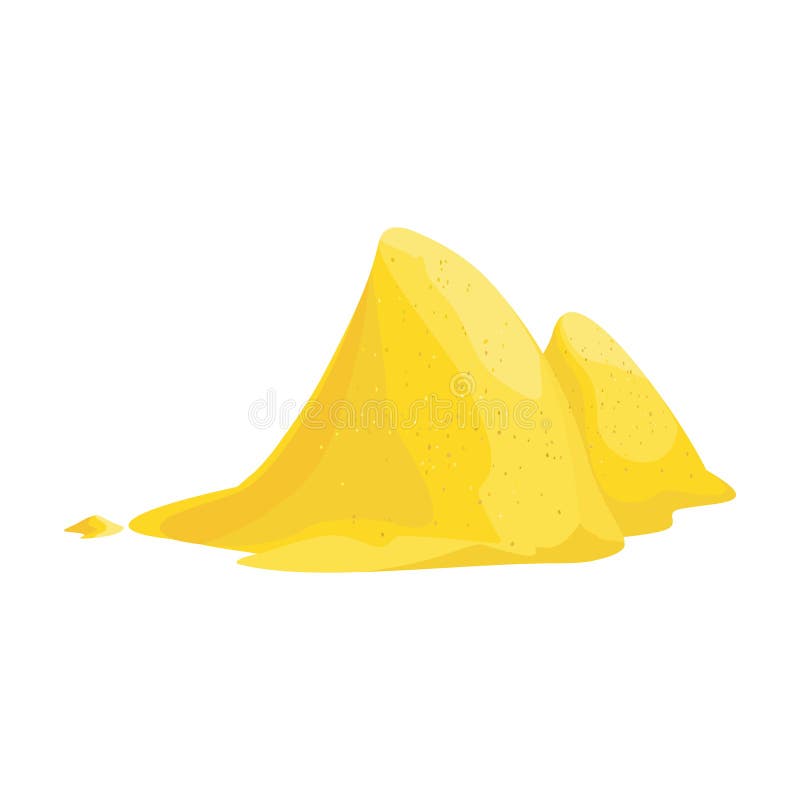 Pile of Sand Vector Icon.Cartoon Vector Icon Isolated on White ...