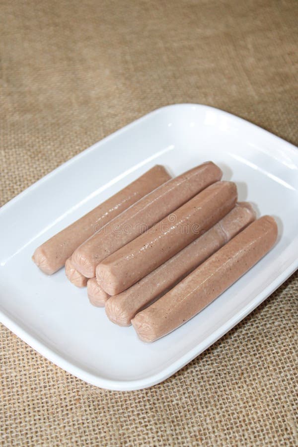 A Pile of Sausages Ready To Be Processed Stock Photo - Image of snack ...