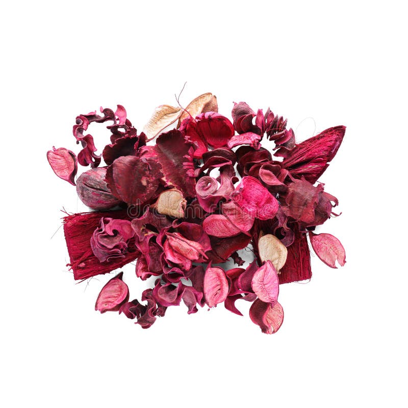 Pile of Scented Potpourri on White Background, Top View Stock Photo ...