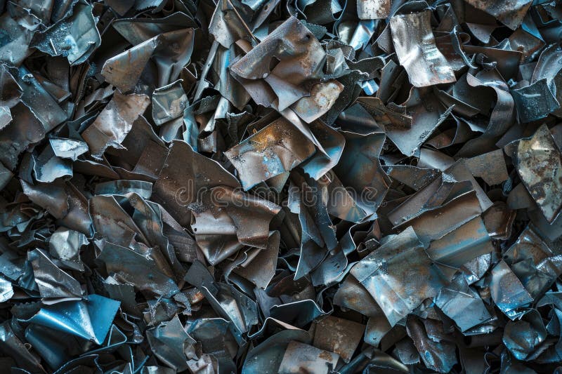 A Pile of Scrap Metal on a Table. Suitable for Industrial Concepts ...