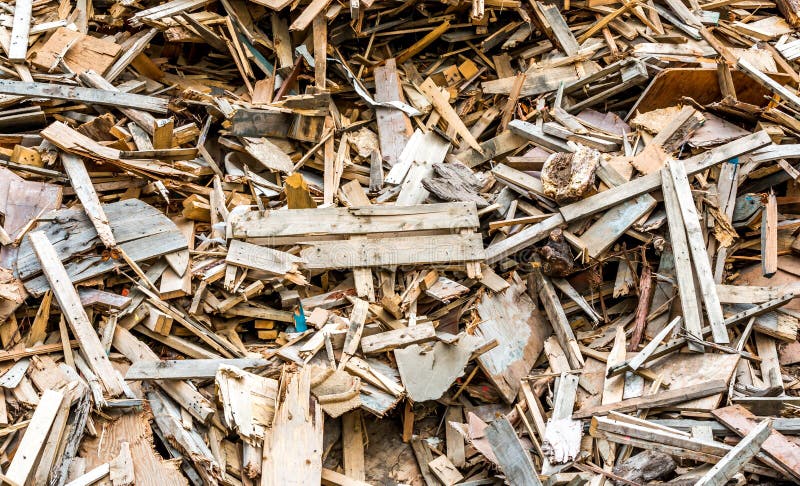 A Pile of Scrap Wood for Recycling Stock Image - Image of environmental ...