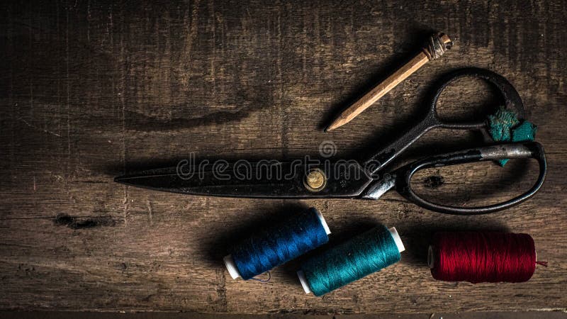 Pile of sewing kits stock image. Image of green, tailor - 267629945
