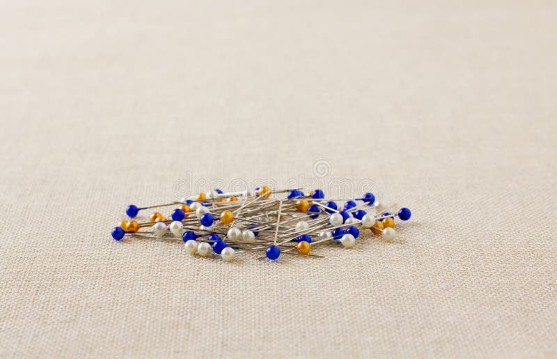 Mixed head pins stock photo. Image of gold, group, hessian - 30119992